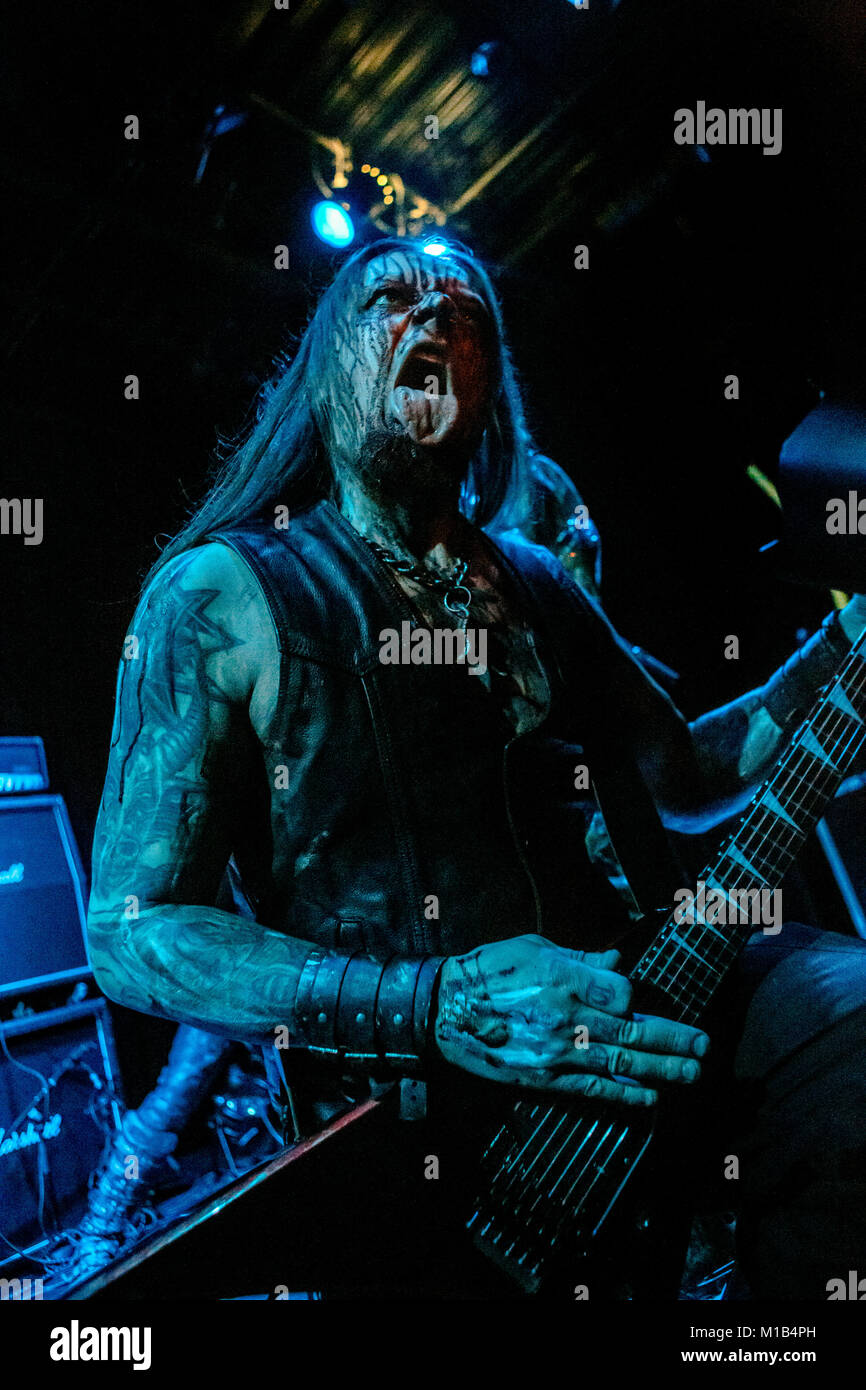 The Austrian death metal band Belphegor performs a live concert at the ...