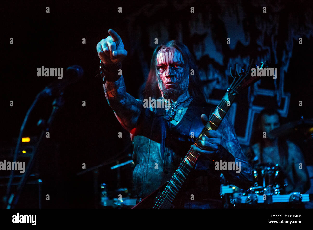 The Austrian death metal band Belphegor performs a live concert at the ...