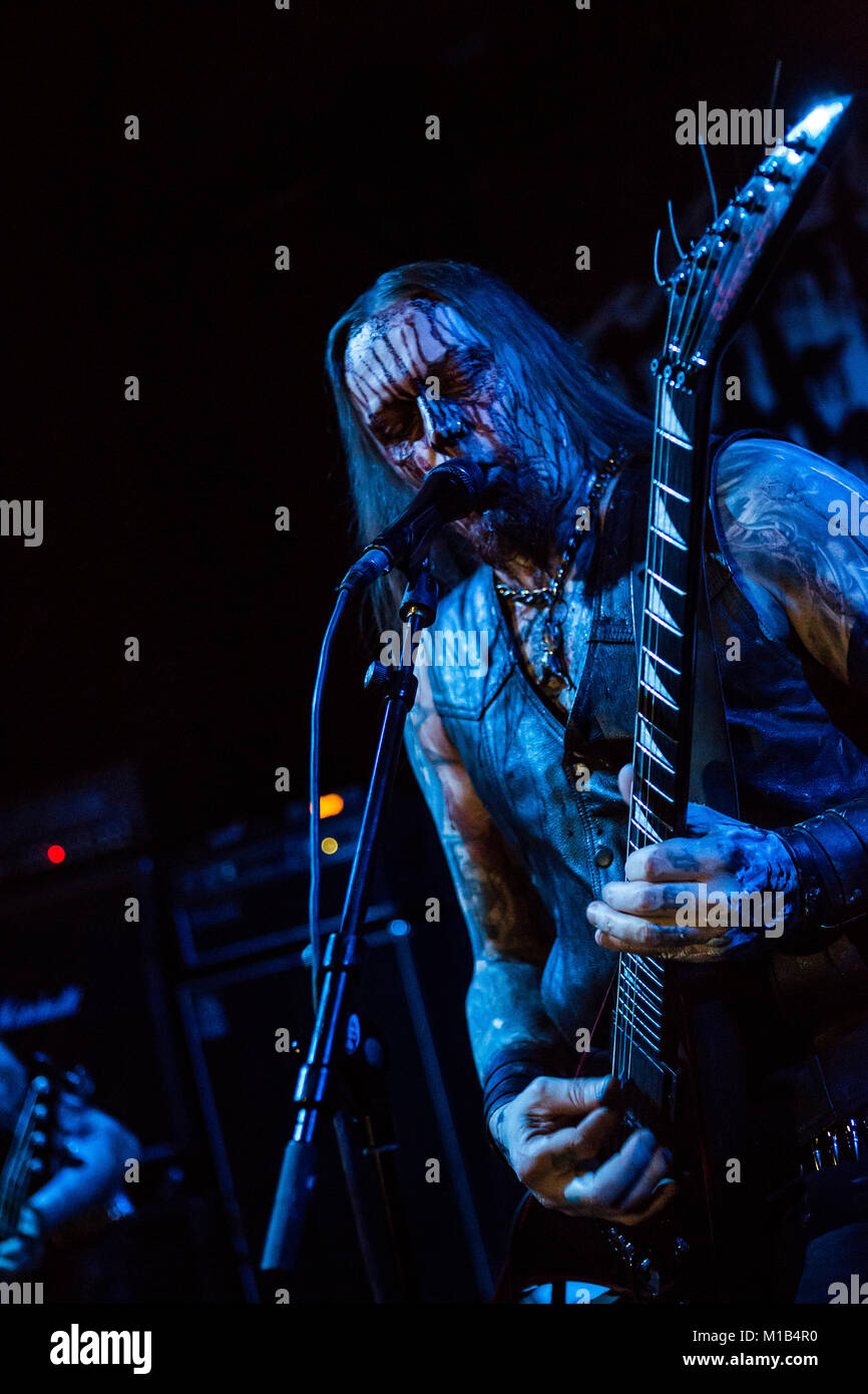 The Austrian death metal band Belphegor performs a live concert at the ...