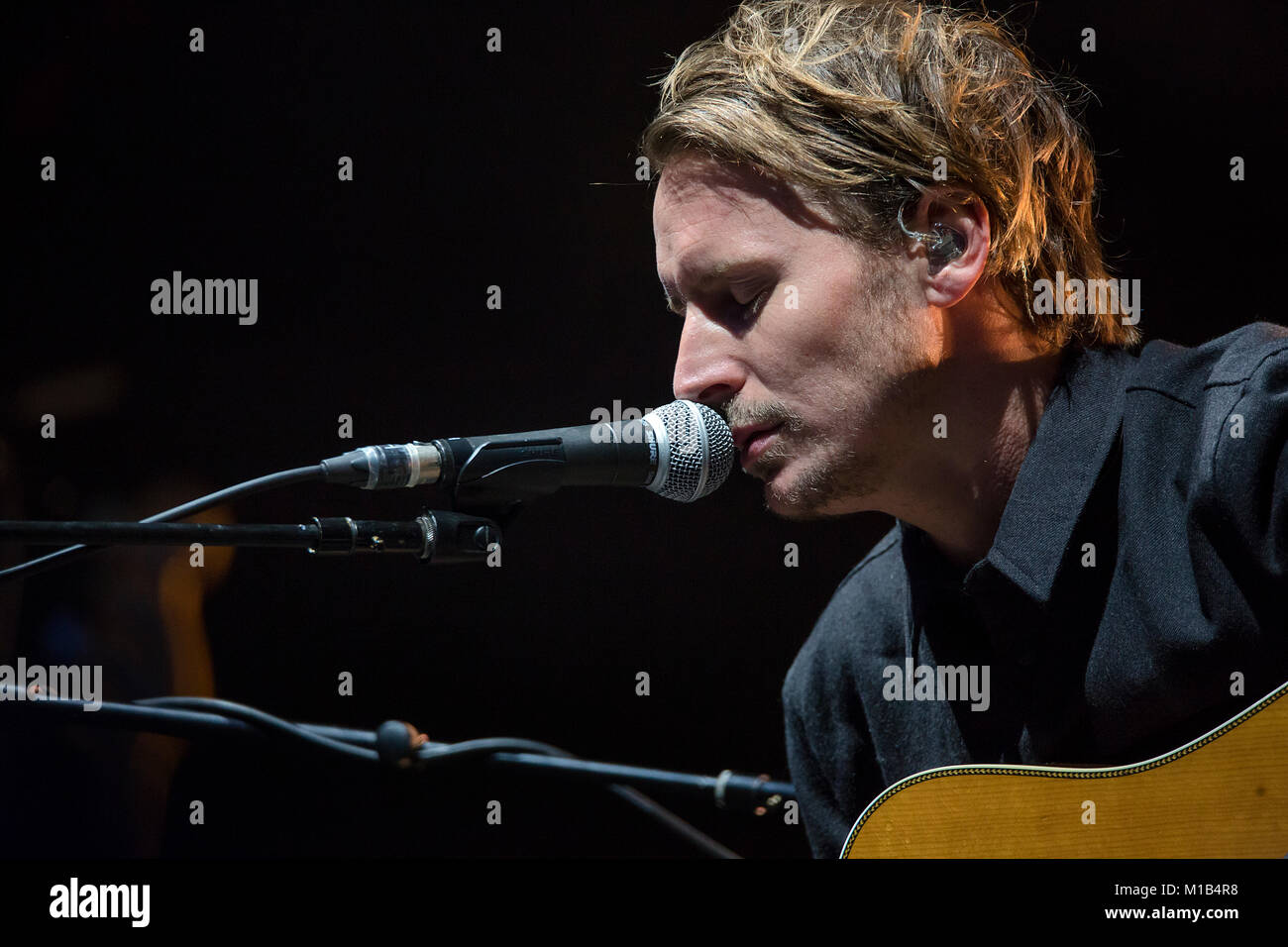 The English singer-songwriter and musician Ben Howard performs a live ...