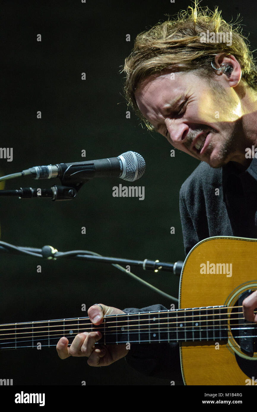 The English singer-songwriter and musician Ben Howard performs a live ...