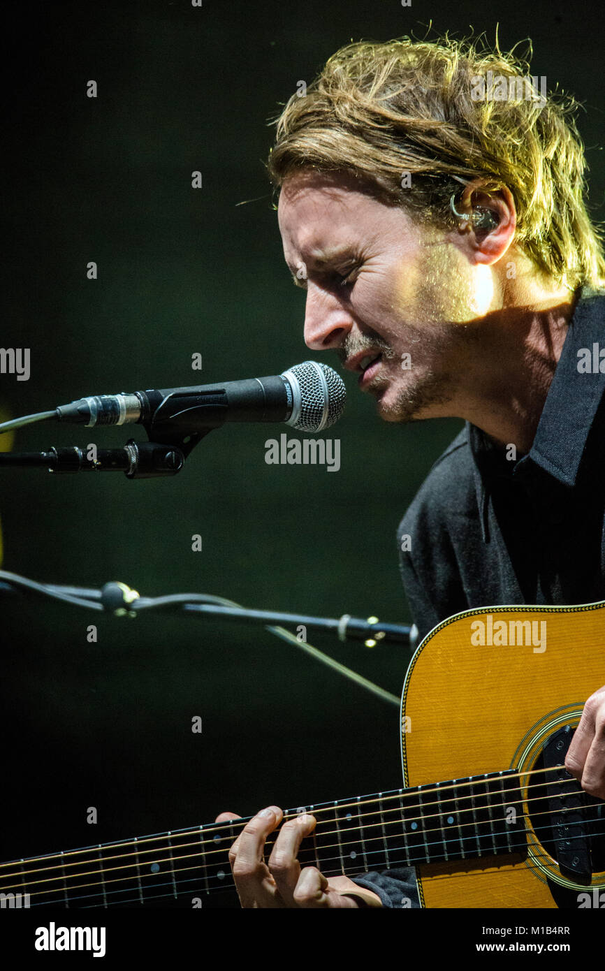 The English singer-songwriter and musician Ben Howard performs a live ...