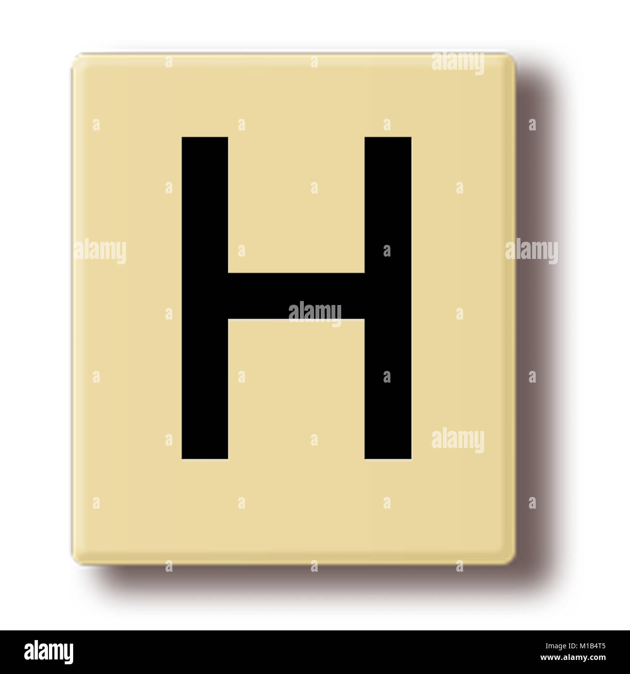 Scrabble tile h hi-res stock photography and images - Alamy