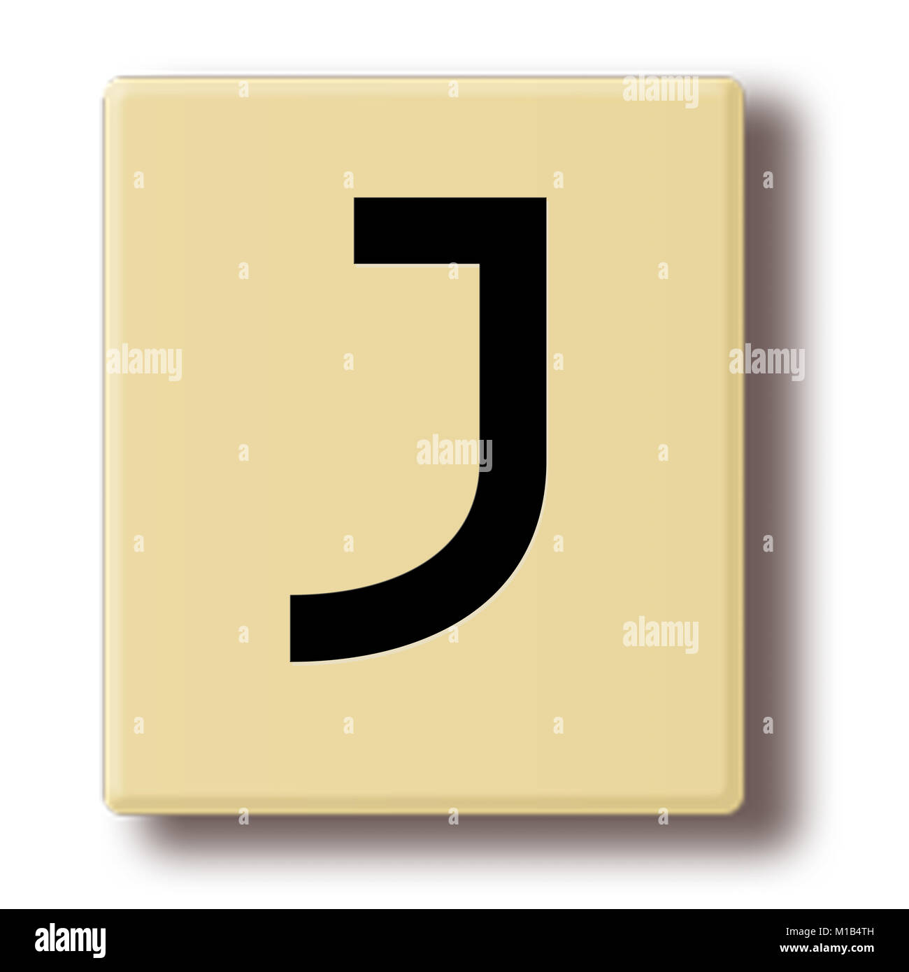 Letter scrabble j Cut Out Stock Images & Pictures - Alamy