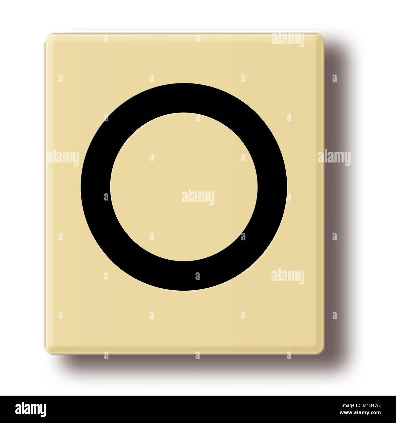 Letter scrabble o Cut Out Stock Images & Pictures - Alamy