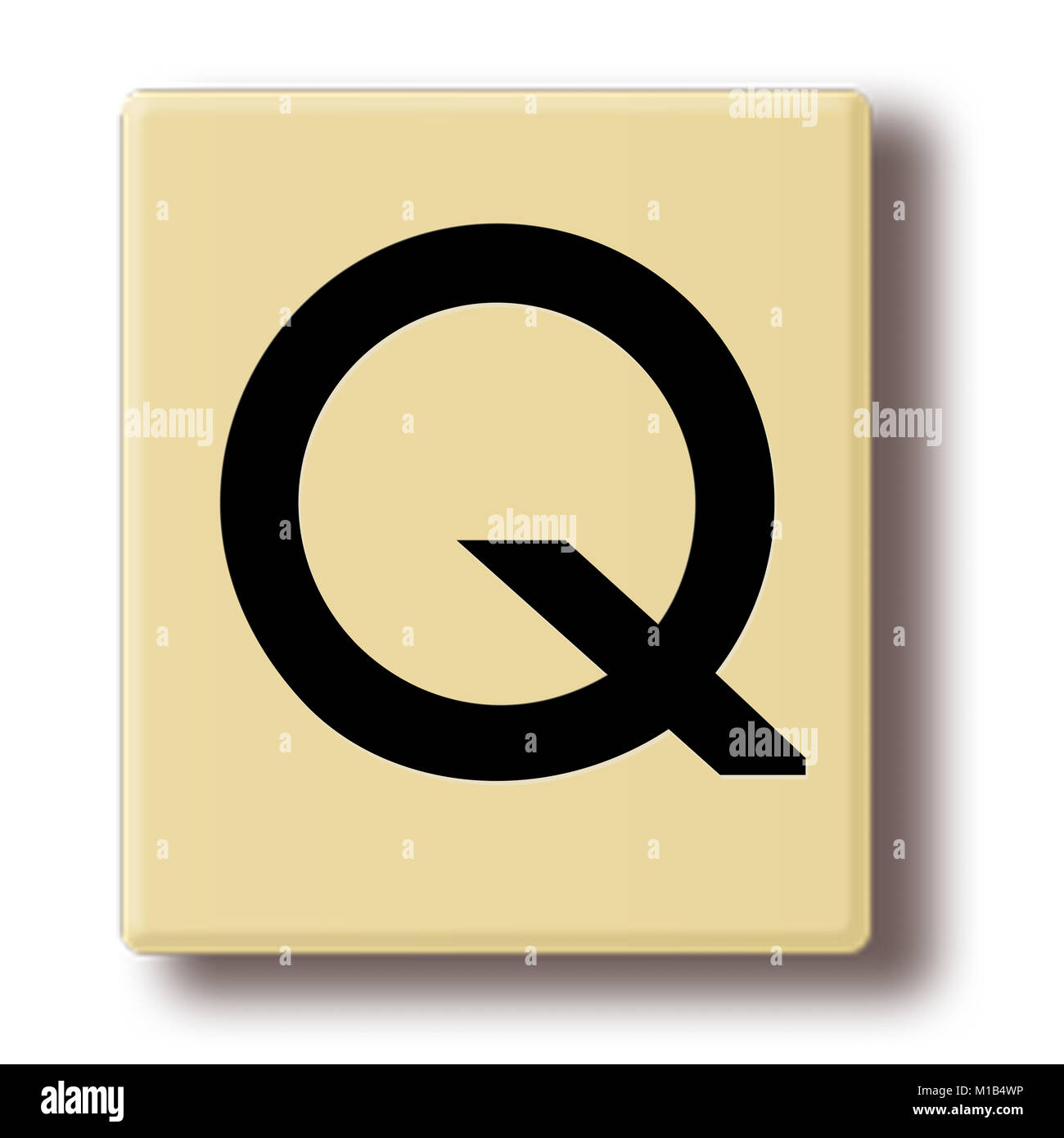 Letter tile in the style of the game Scrabble Stock Photo - Alamy