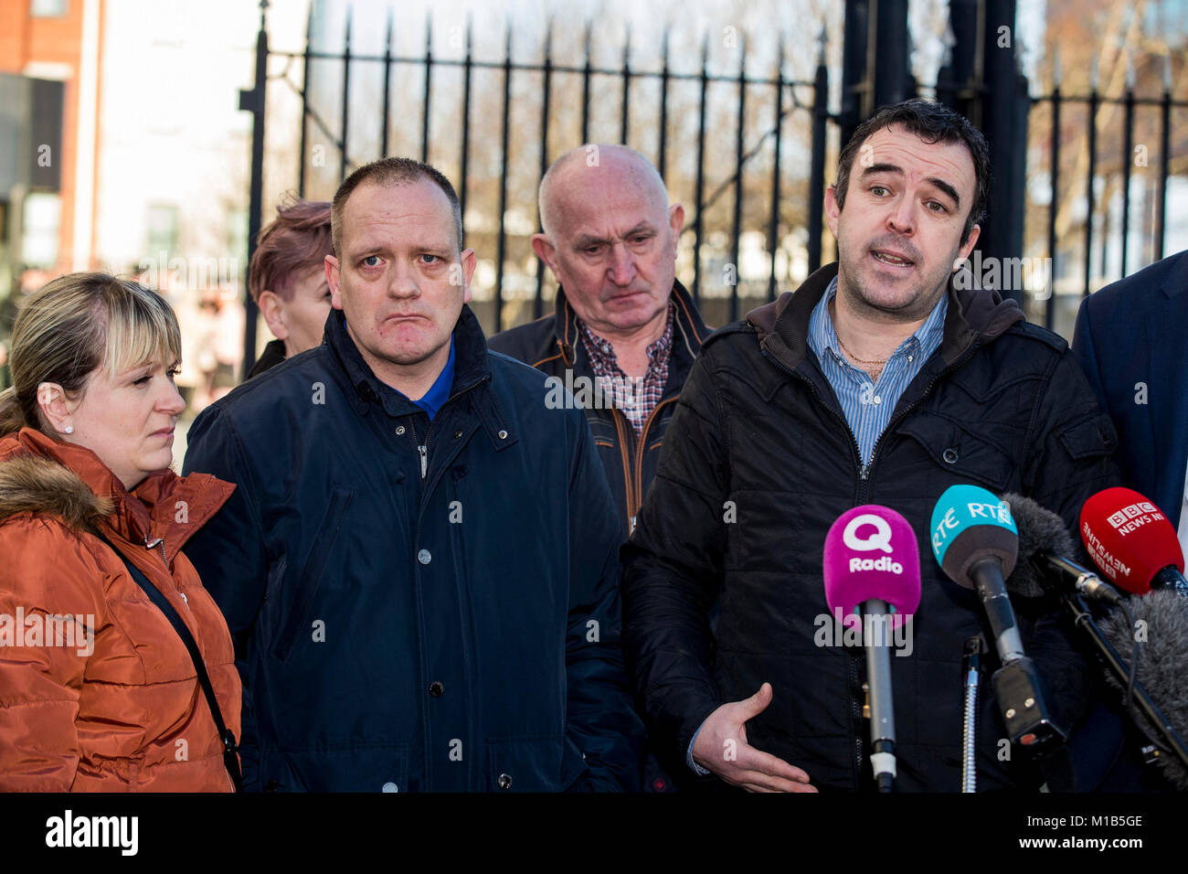 Aaron McCone (son of John Harbinson, 2nd left), Joe Convie (father of ...
