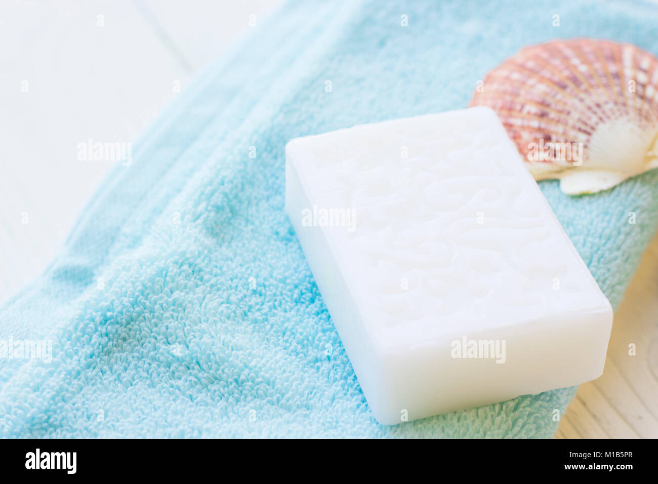 Sea shell spa concept Stock Photo - Alamy