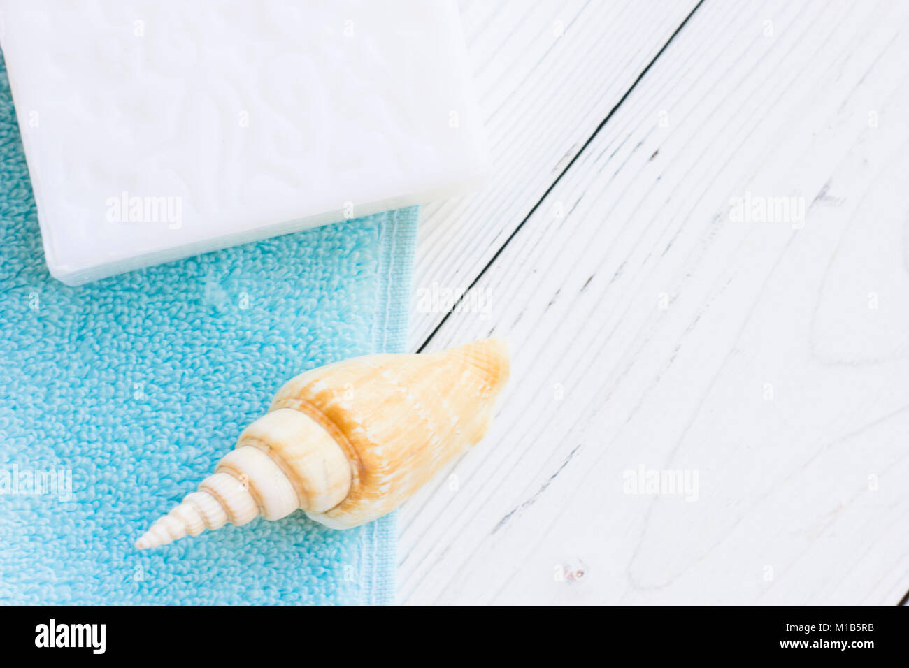 Sea shell spa concept Stock Photo - Alamy