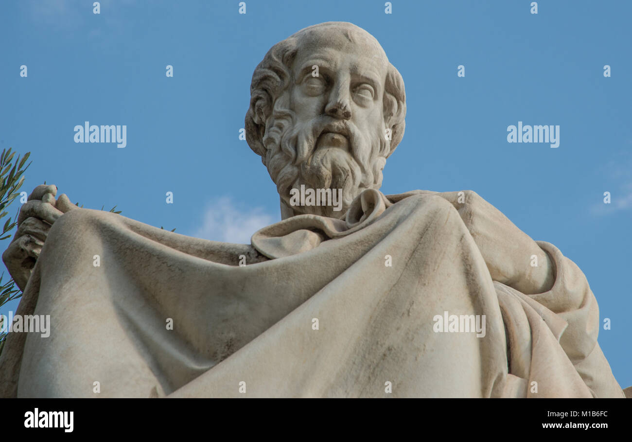 Statue of Plato in Athens, Greece Stock Photo - Alamy