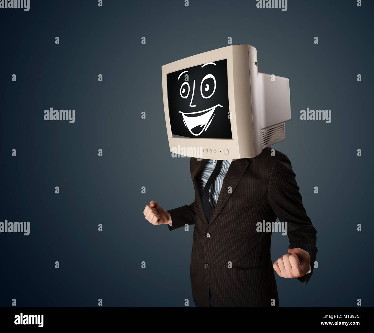 Smiley Face Computer Screen High Resolution Stock Photography and ...