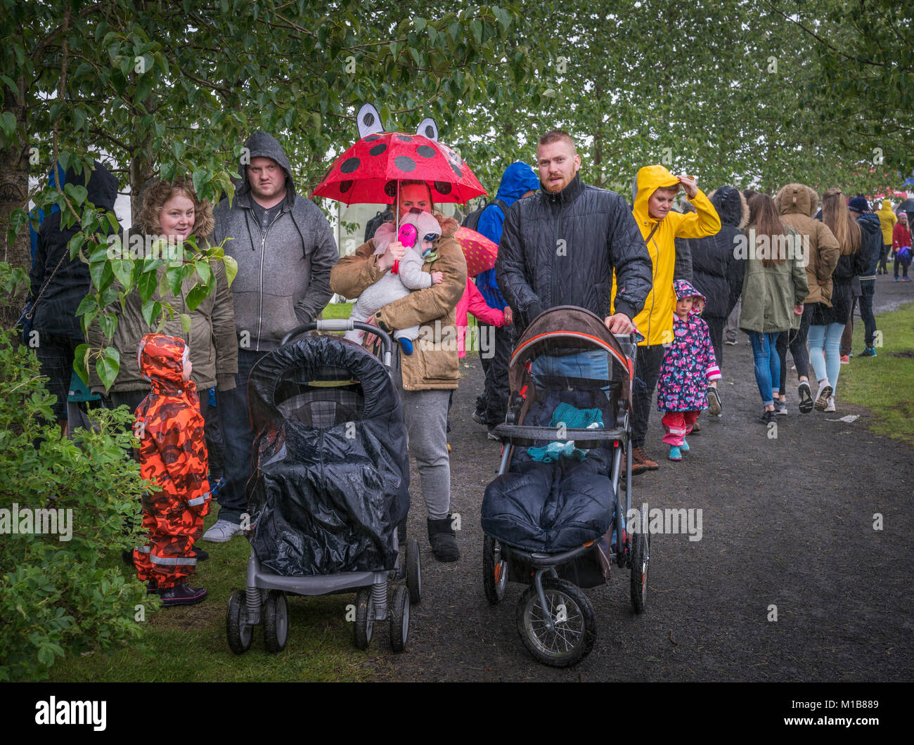 Summer celebration, Independence Day, Reykjavik, Iceland Stock Photo ...