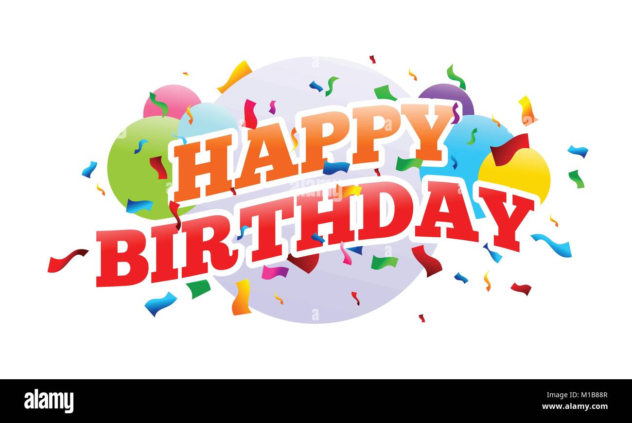 Happy birthday birthday Cut Out Stock Images & Pictures - Alamy