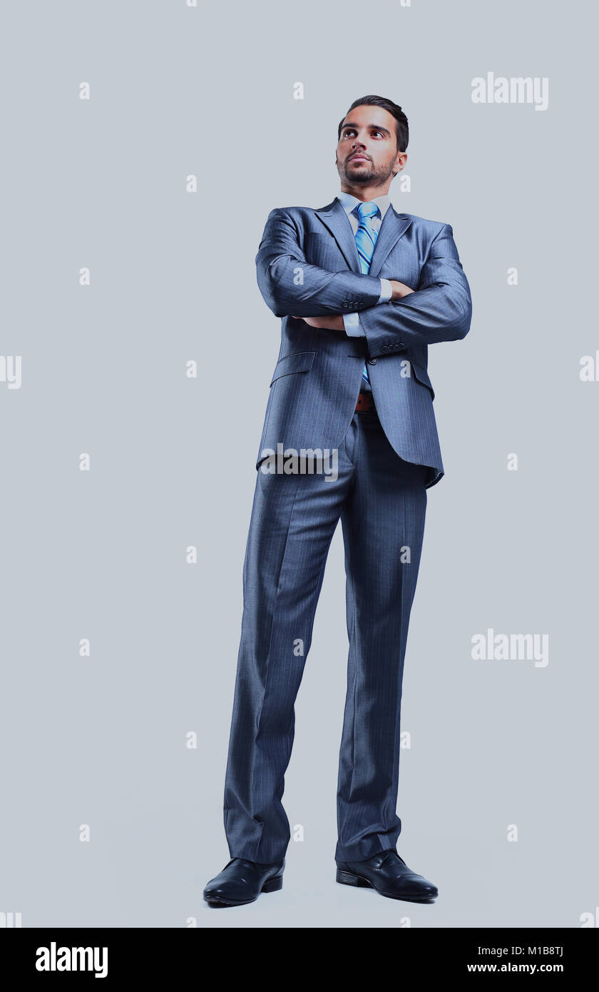 Young successful business man isolated on white background Stock Photo ...