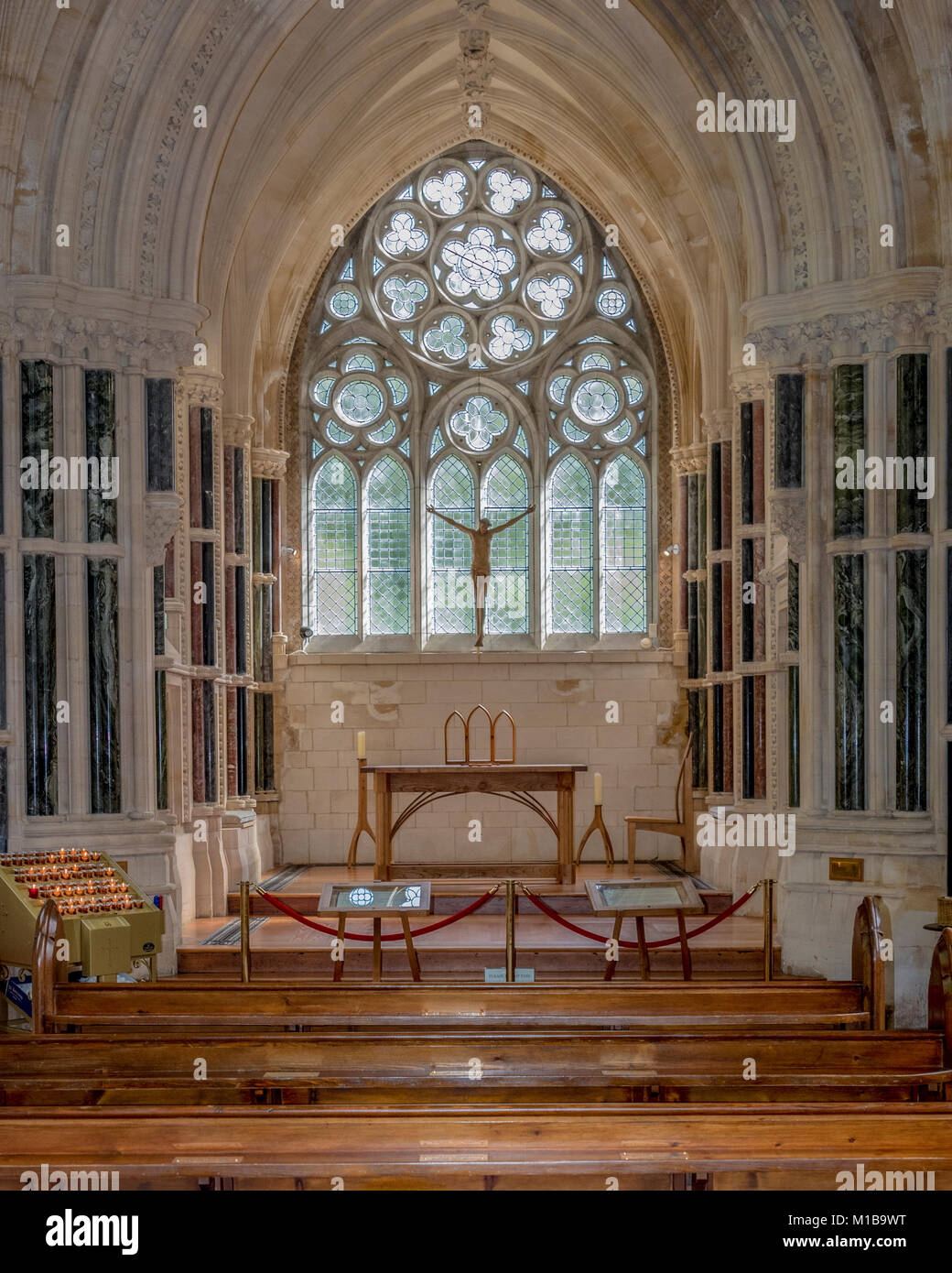 Kylemore Abbey, Neo-Gothic Church Stock Photo - Alamy