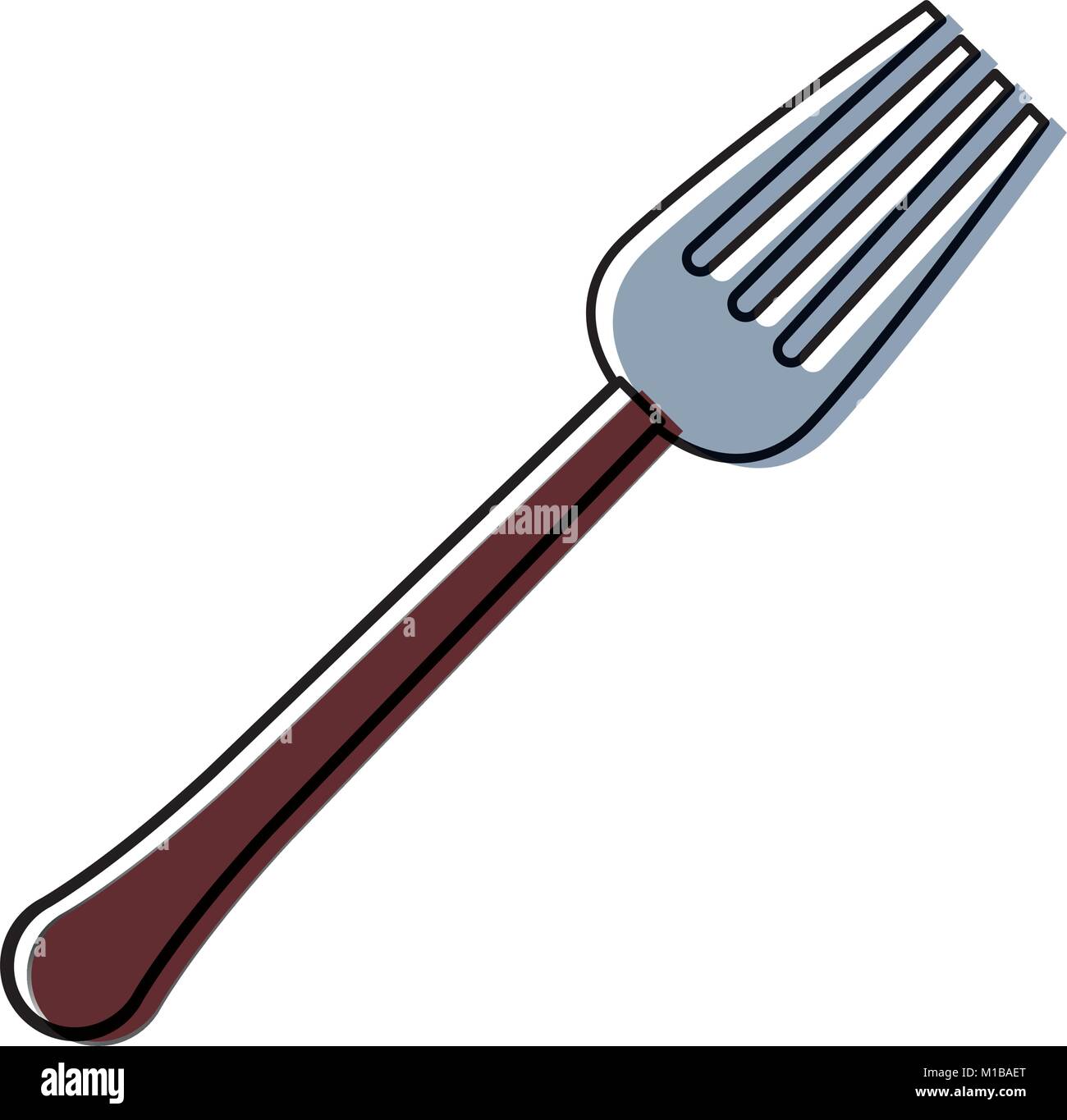 fork vector illustration Stock Vector Image & Art - Alamy