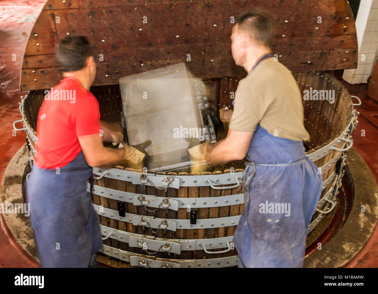 Old wine making equipment hi-res stock photography and images - Alamy