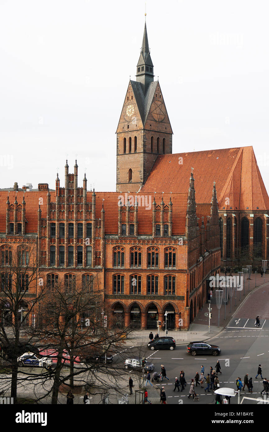 Altes Rathaus and Marktkirche in Hannover Germany Stock Photo - Alamy