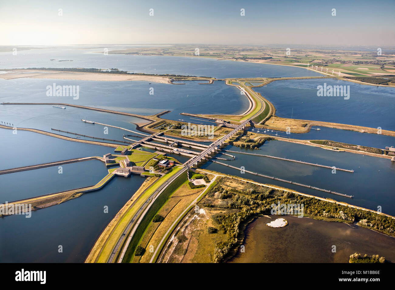 The Netherlands, Bruinisse, Krammersluizen, The Krammer Locks. Part of ...