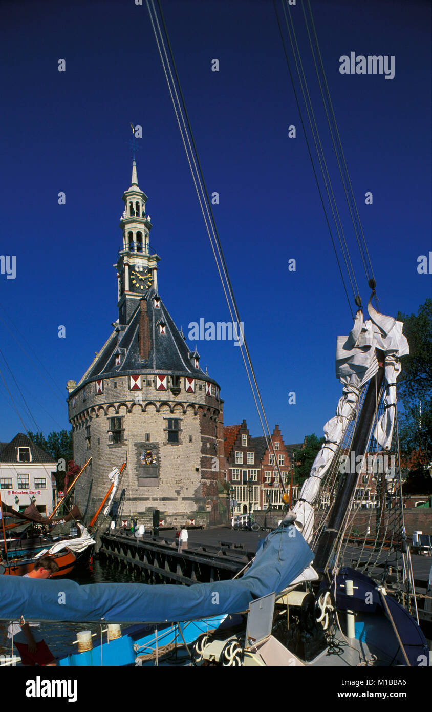 The Netherlands. Hoorn. Ancient harbour from16th century Stock Photo ...