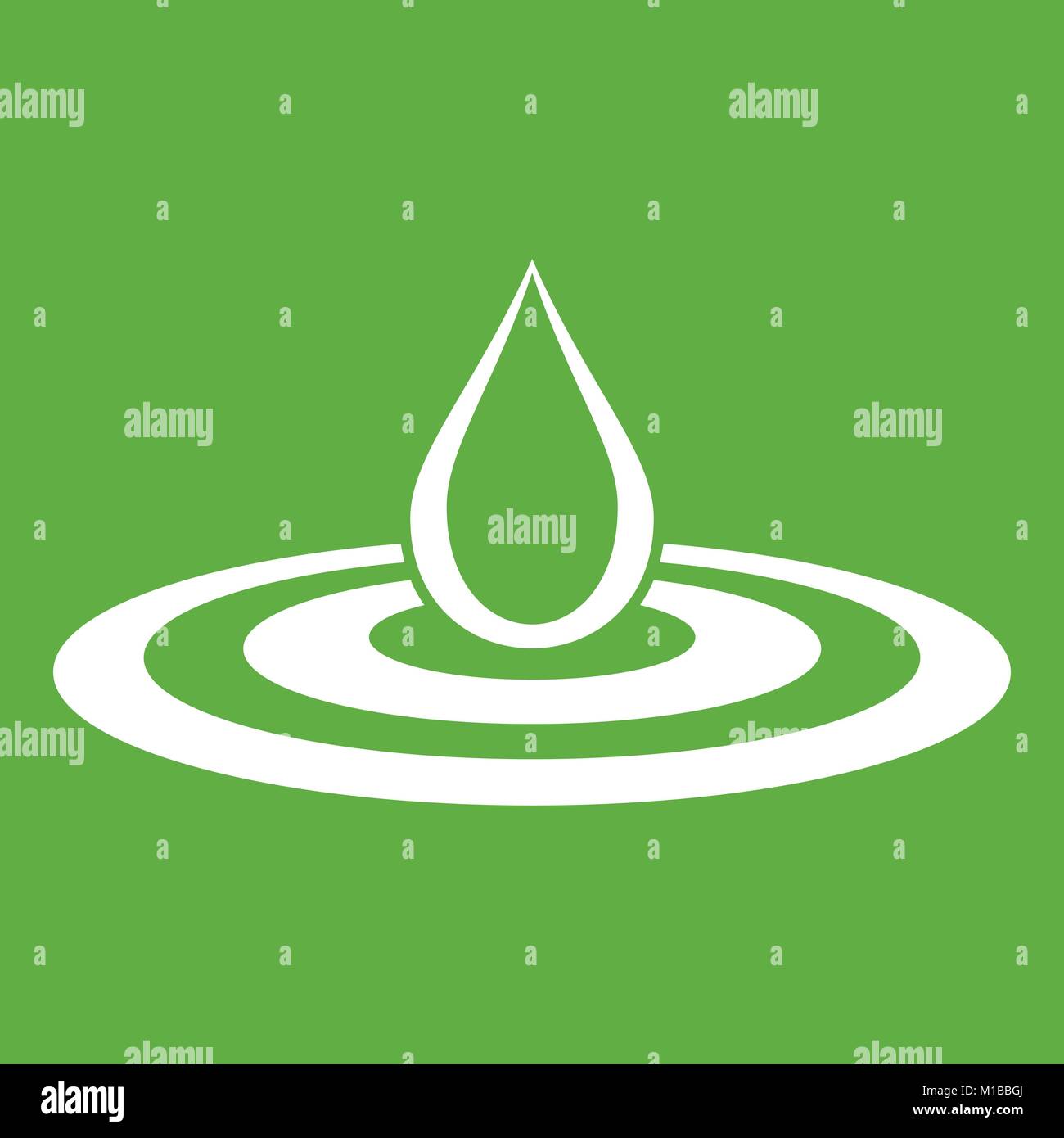Water drop and spill icon green Stock Vector Image & Art - Alamy