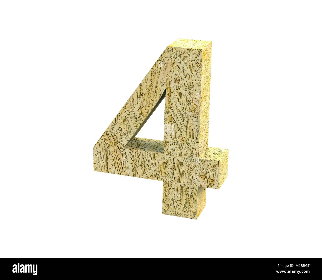 Font Oriented Strand Board number 4 Stock Photo - Alamy