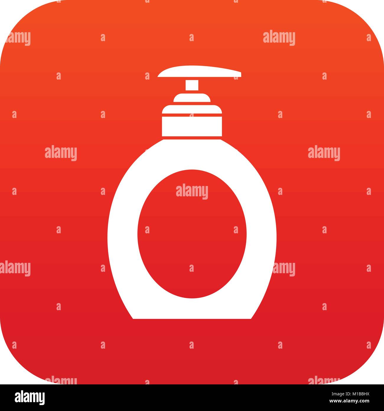Liquid soap icon digital red Stock Vector Image & Art - Alamy