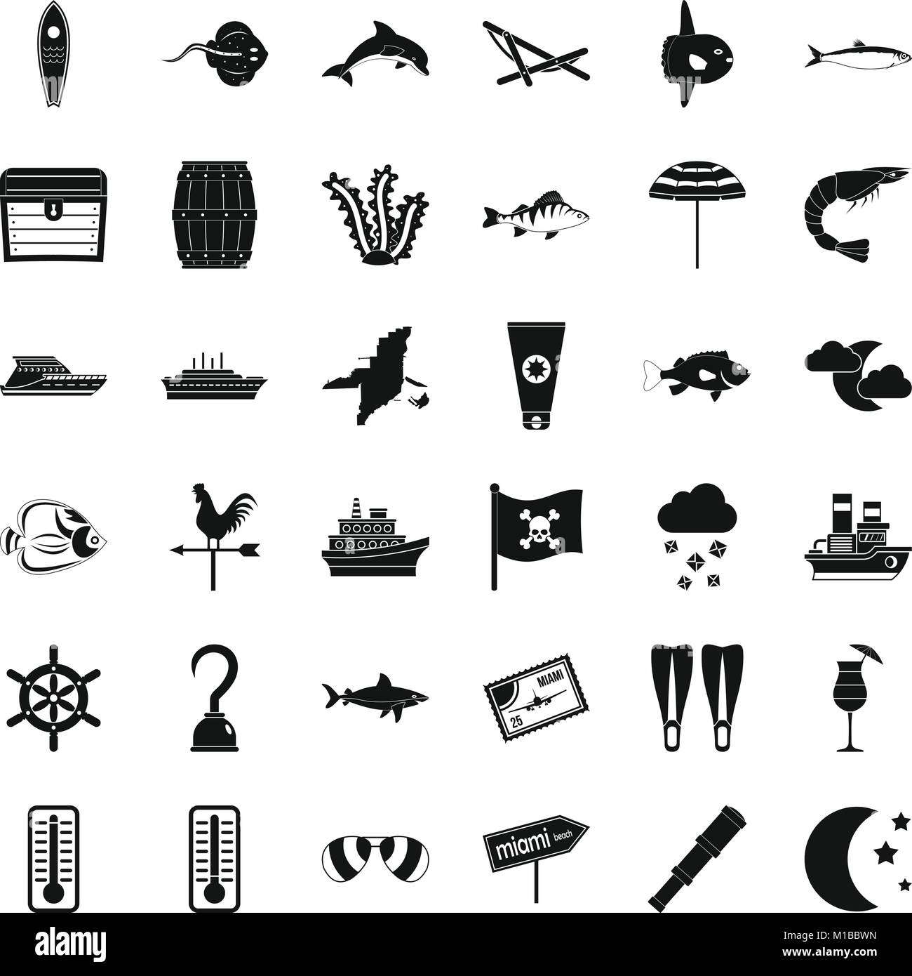 Moisture icons set, simple style Stock Vector Image & Art - Alamy