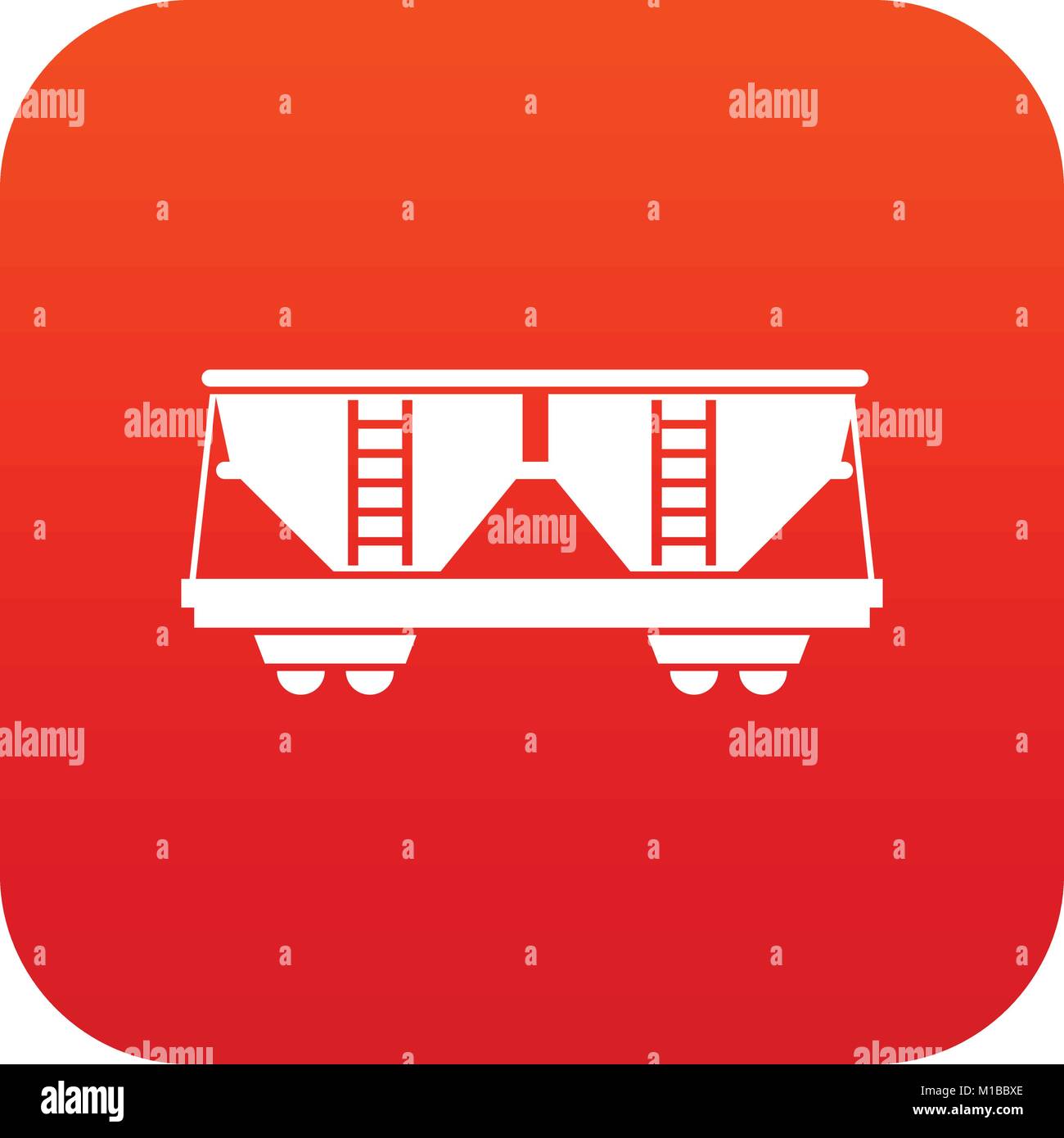 Freight railroad car icon digital red Stock Vector Image & Art - Alamy