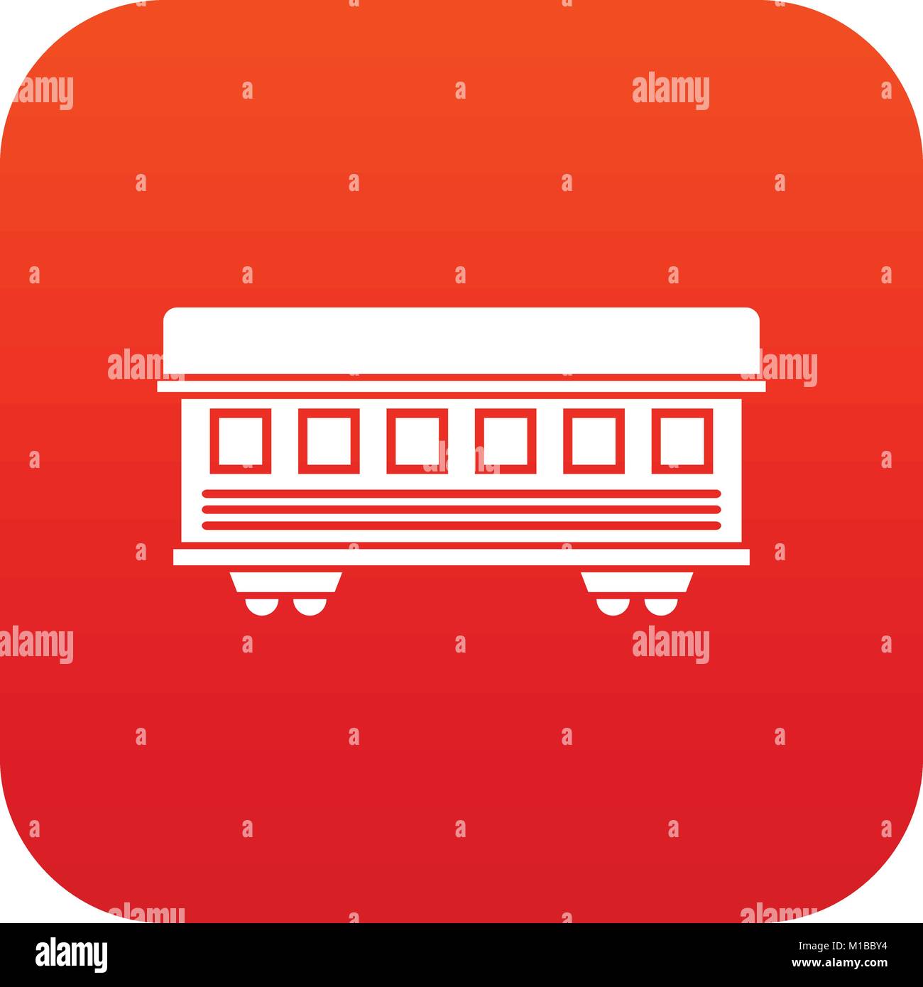 Red railroad station with railing Stock Vector Images - Alamy