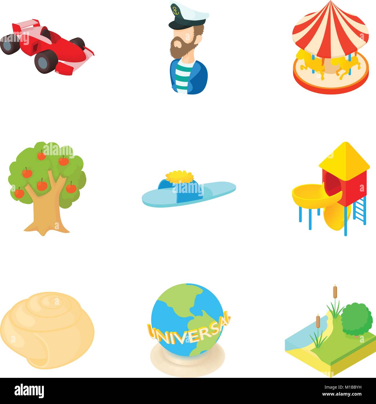 Happiest period icons set, cartoon style Stock Vector Image & Art - Alamy