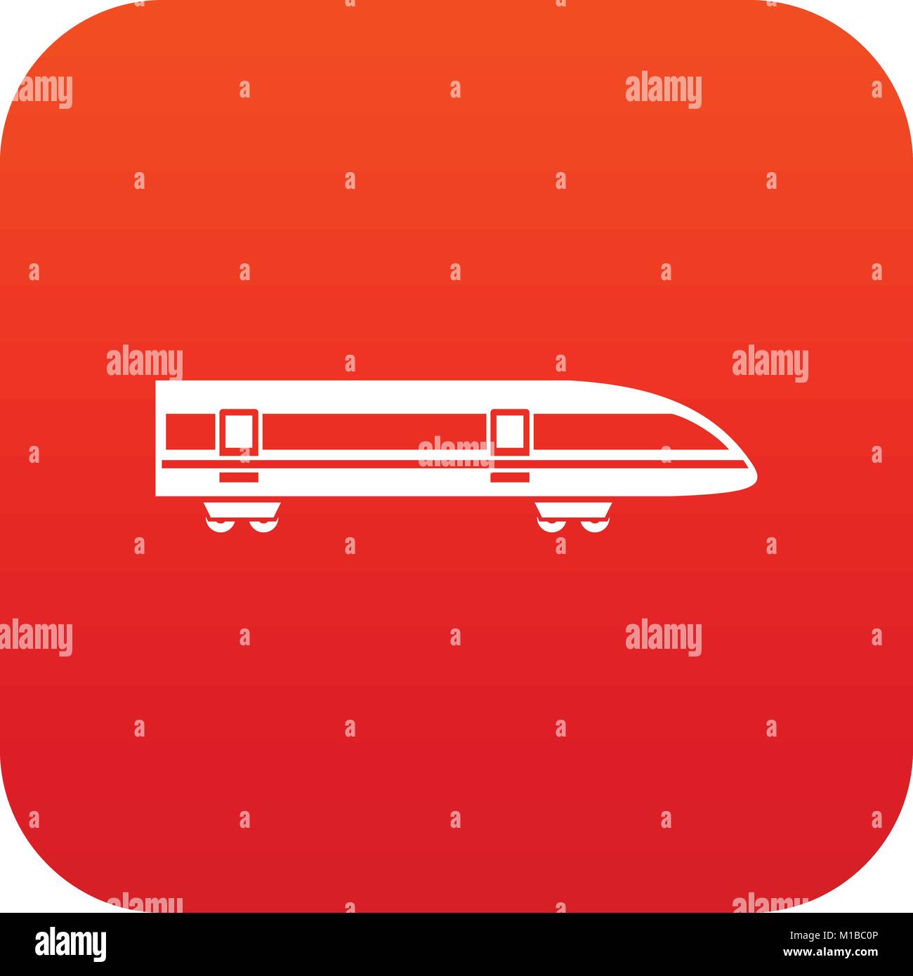 Modern high speed train icon digital red Stock Vector Image & Art - Alamy
