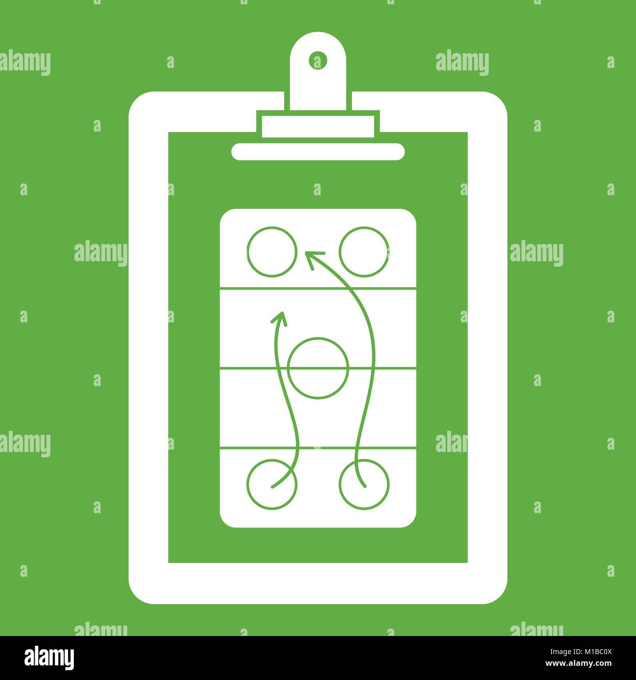 Game plan icon green Stock Vector Image & Art - Alamy