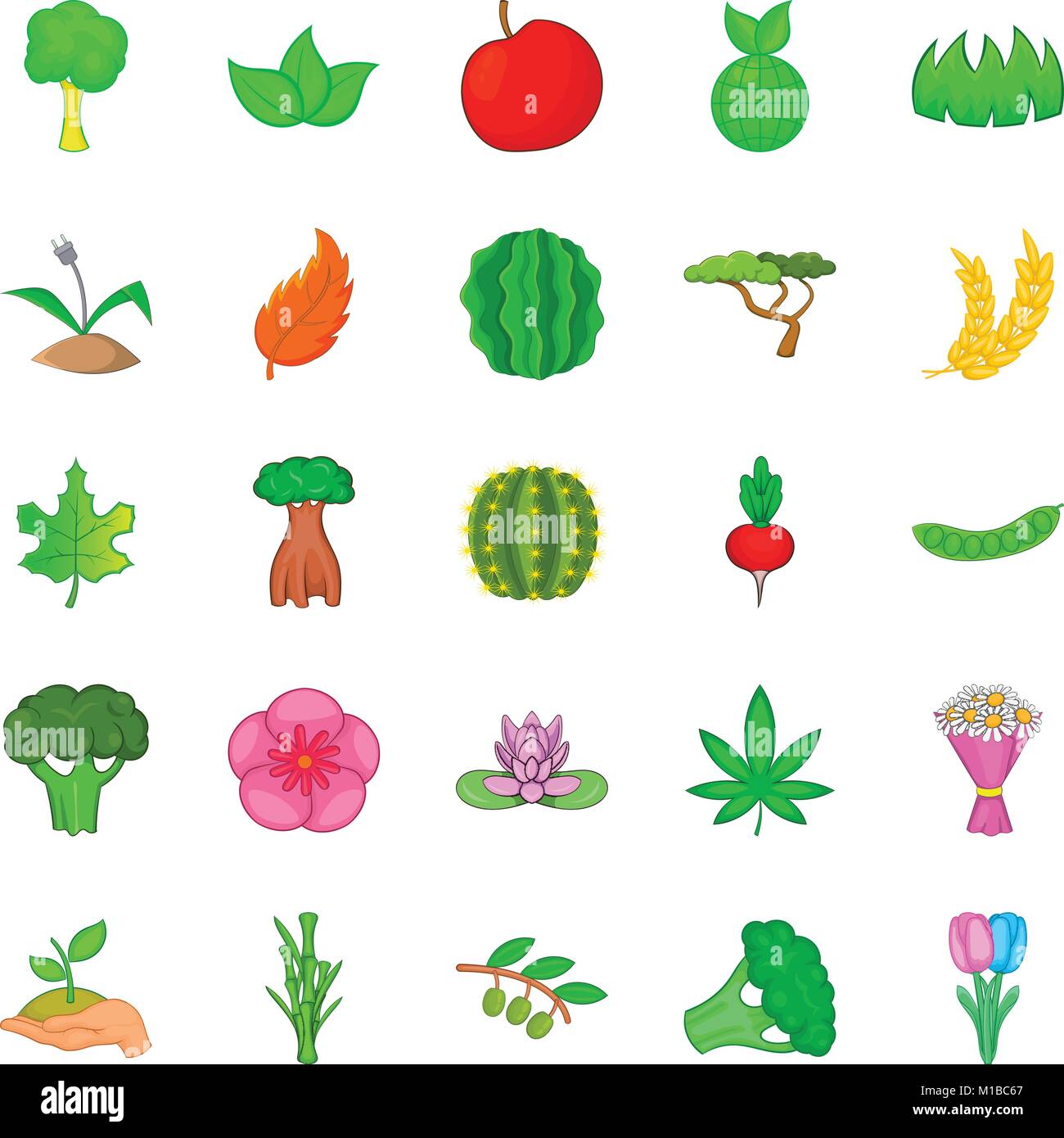 Sow icons set, cartoon style Stock Vector Image & Art - Alamy