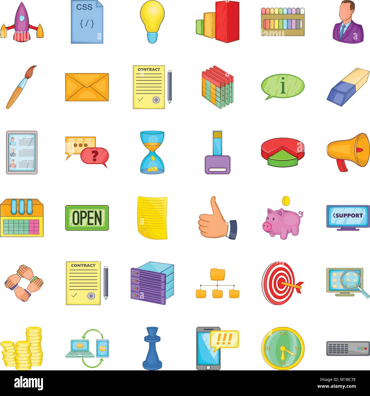 Retail sale icons set, cartoon style Stock Vector Image & Art - Alamy