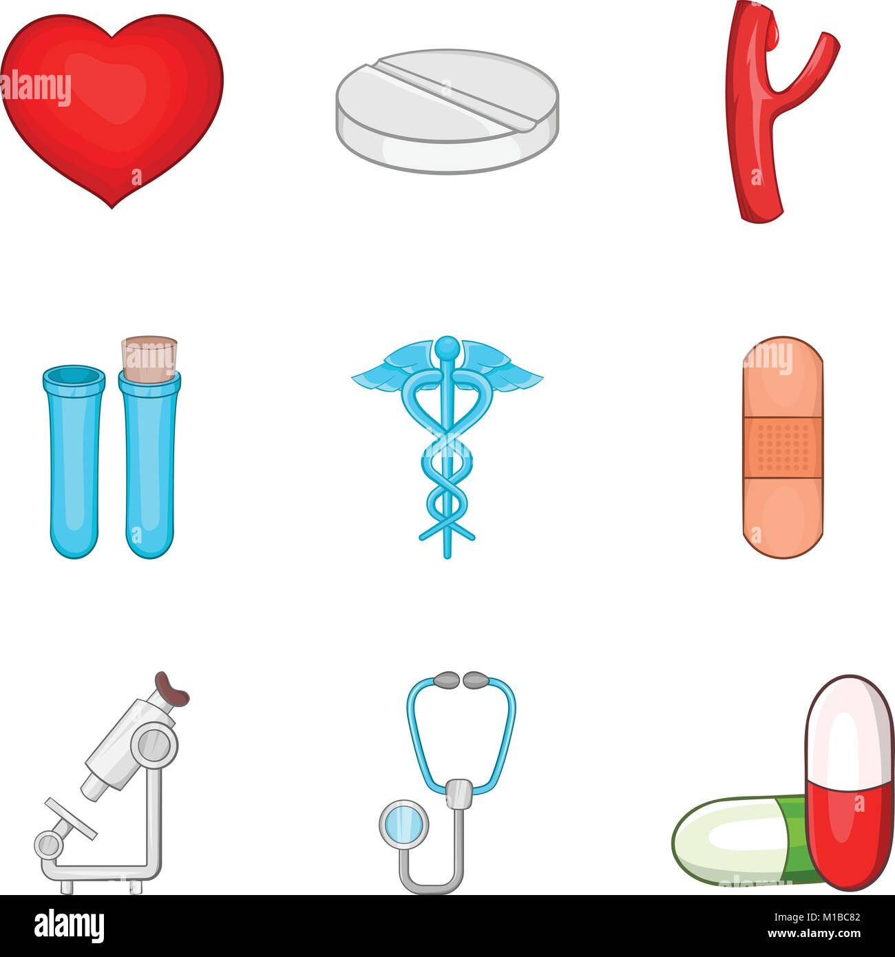 Hospital clinic icons set, cartoon style Stock Vector Image & Art - Alamy