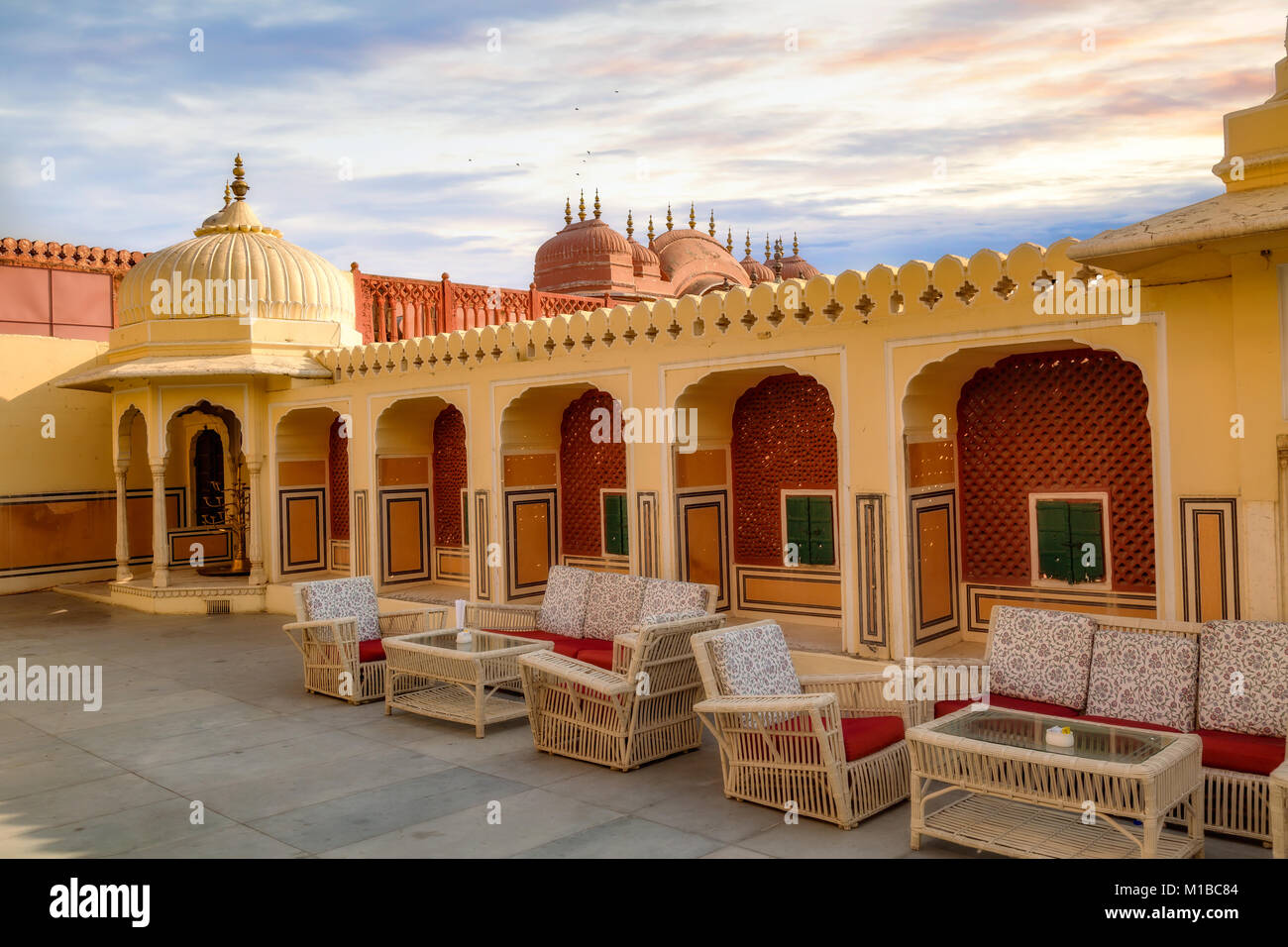 City Palace Jaipur Rajasthan - Ancient Rajput architecture with view of ...