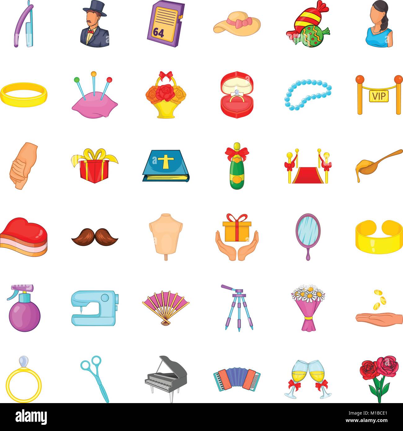 Conjunction icons set, cartoon style Stock Vector Image & Art - Alamy