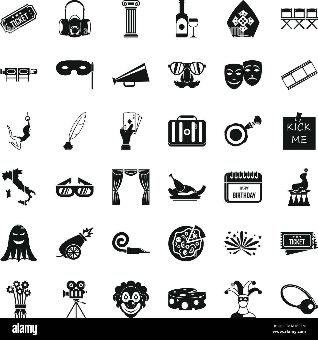 Pageant icons set, simple style Stock Vector Image & Art - Alamy