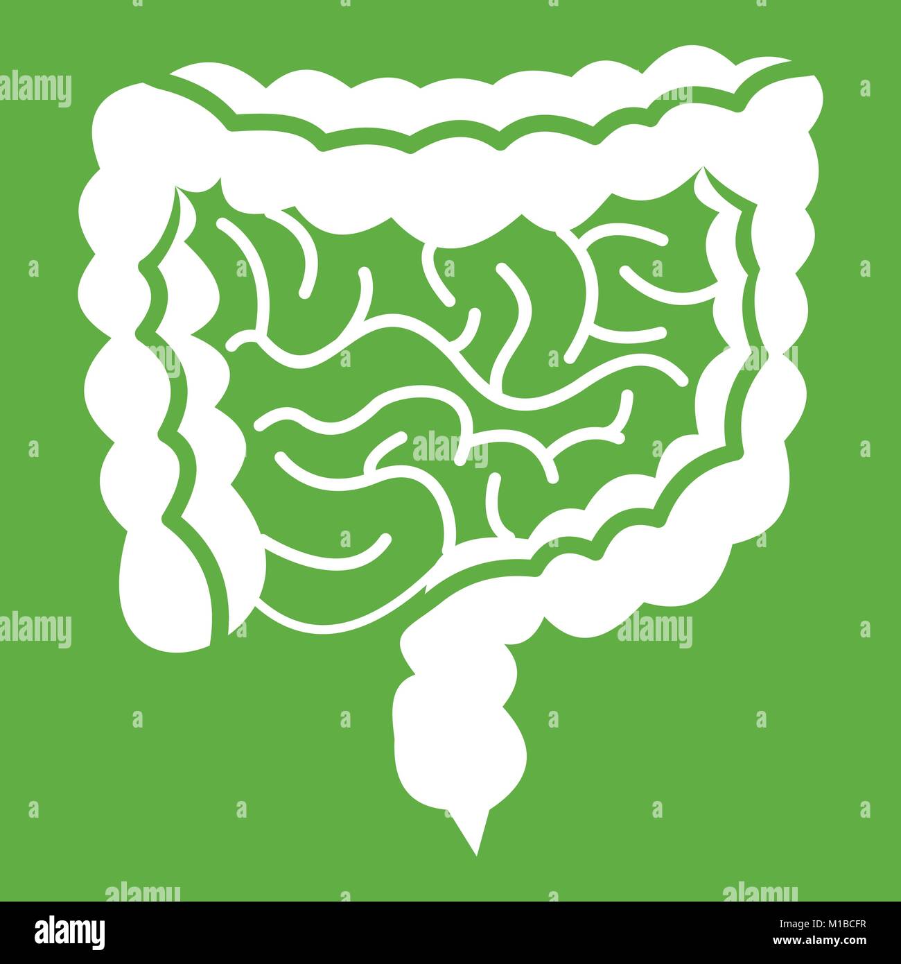 Intestines icon green Stock Vector Image & Art - Alamy