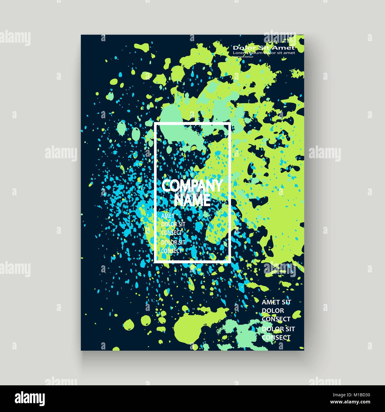 Splash of greenery Stock Vector Images - Alamy