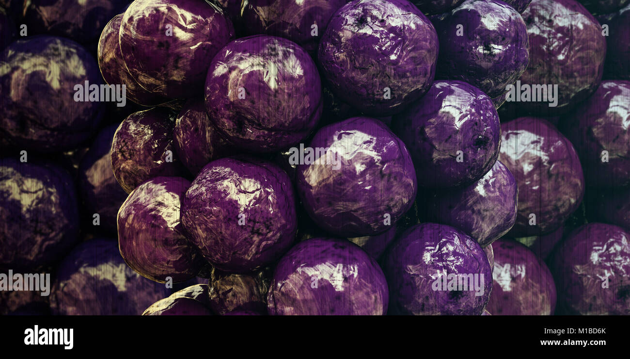 3d illustration of a group of organic spheres Stock Photo - Alamy