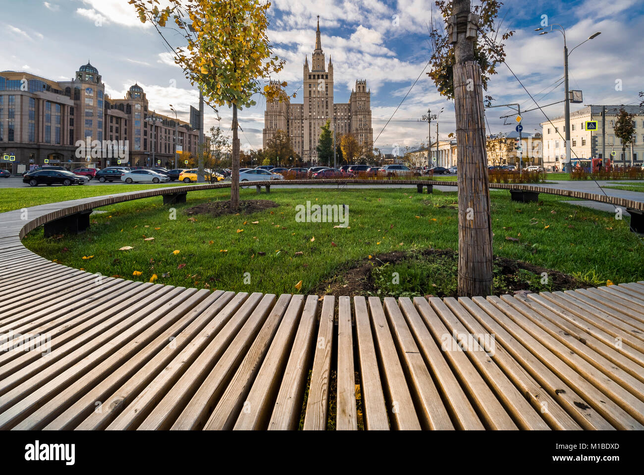 Russia, Moscow. Kudrinskaya Square Stock Photo - Alamy
