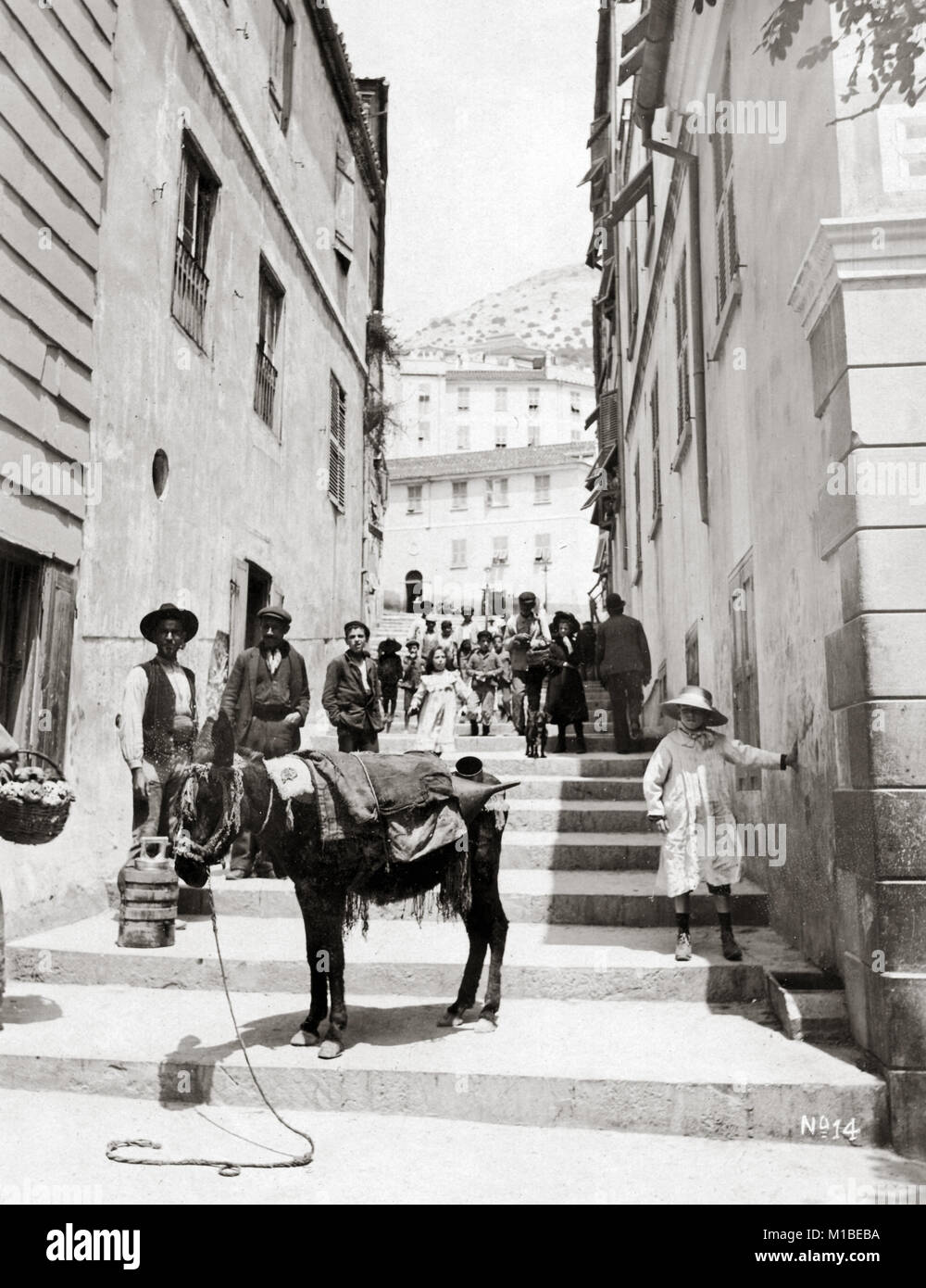 Woman donkey in street hi-res stock photography and images - Alamy