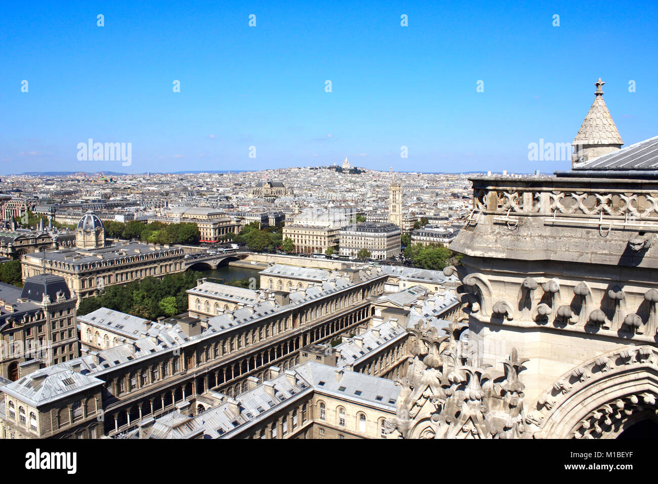 Paris aerial view notre dam hi-res stock photography and images - Alamy