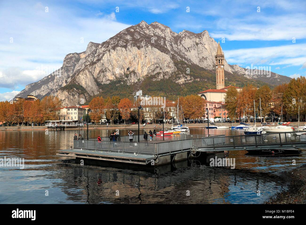 View of city of Lecco, Lake Como, Lombardy, Italy Credit © Ernesto ...