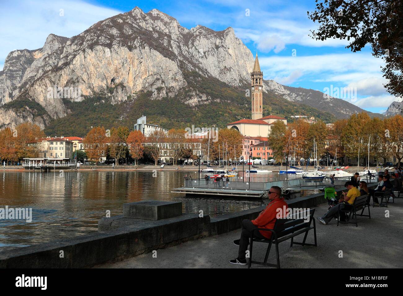 View of city of Lecco, Lake Como, Lombardy, Italy Credit © Ernesto ...