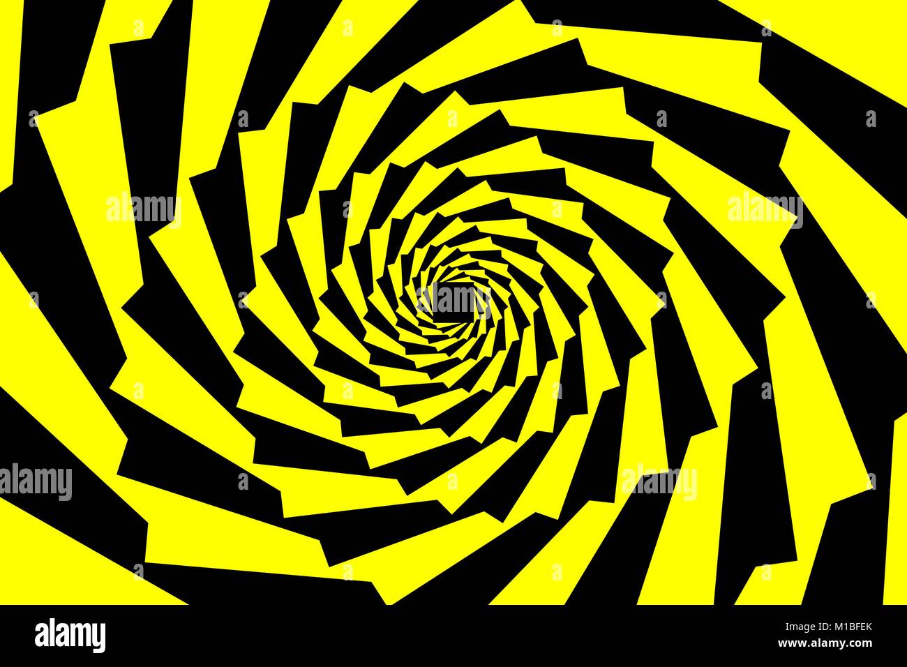Spiral of rotating squares, Spiral from squares - black and yellow ...