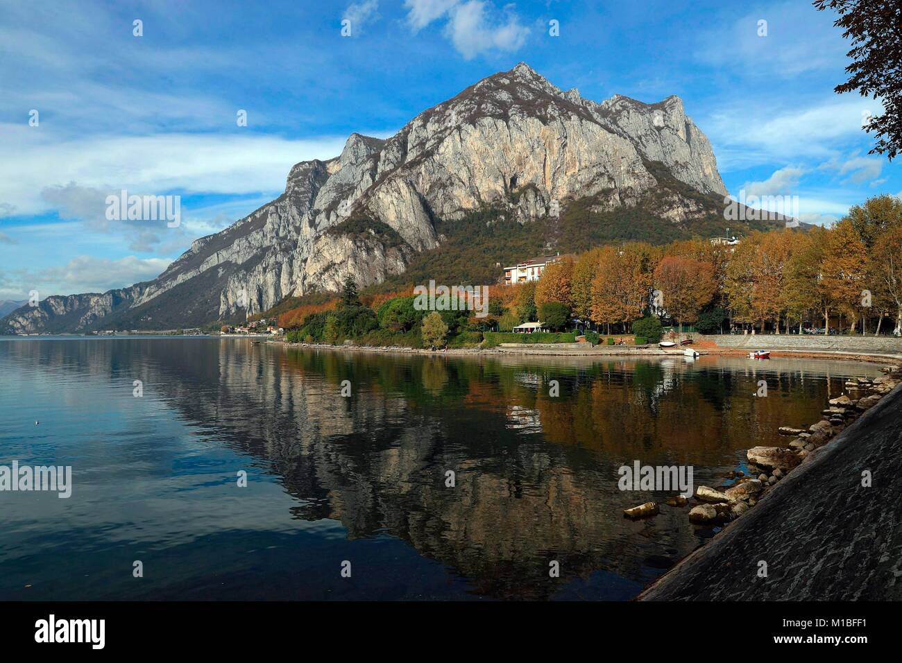 View of city of Lecco, Lake Como, Lombardy, Italy Credit © Ernesto ...