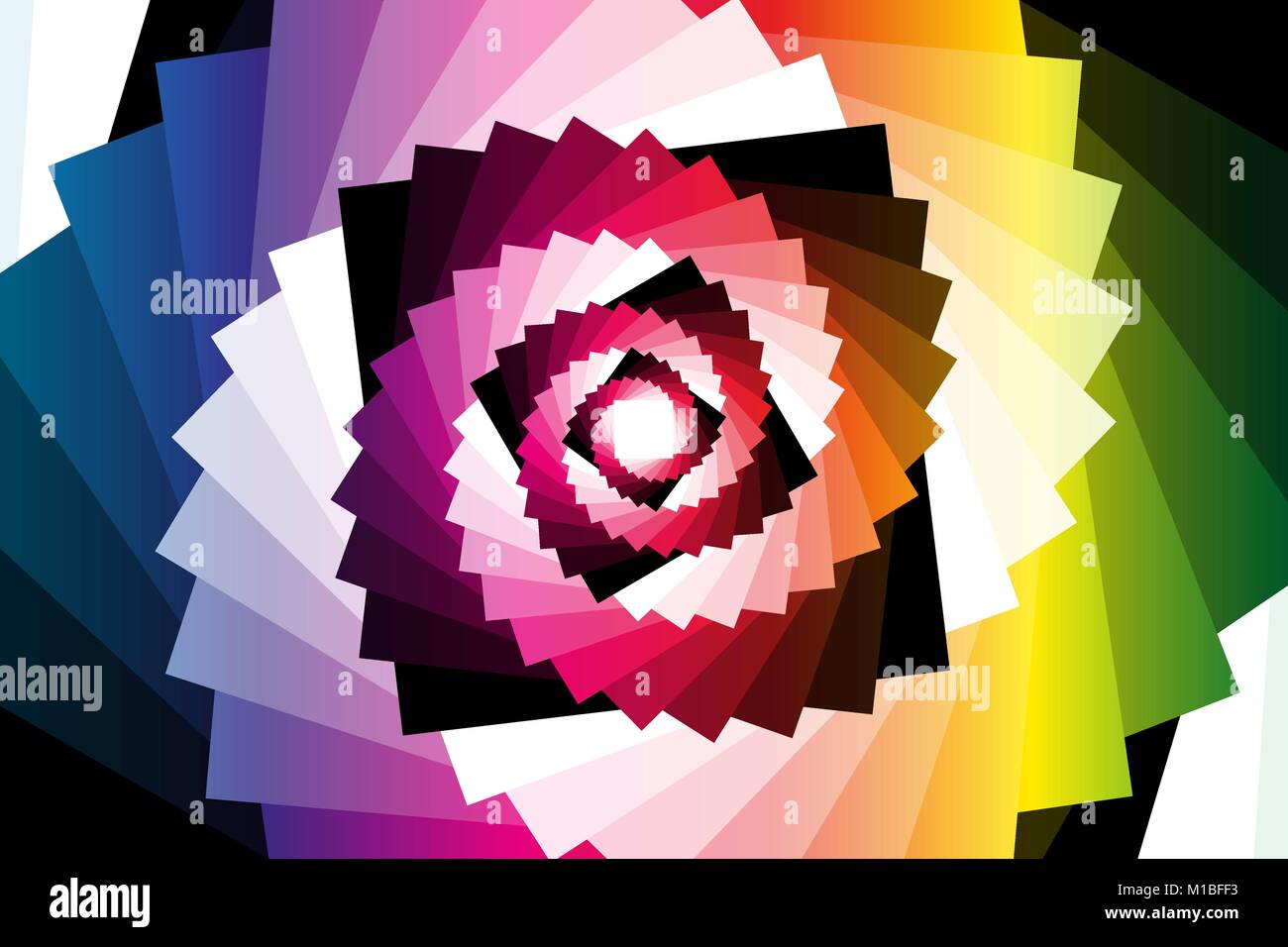 Rotating squares hi-res stock photography and images - Alamy